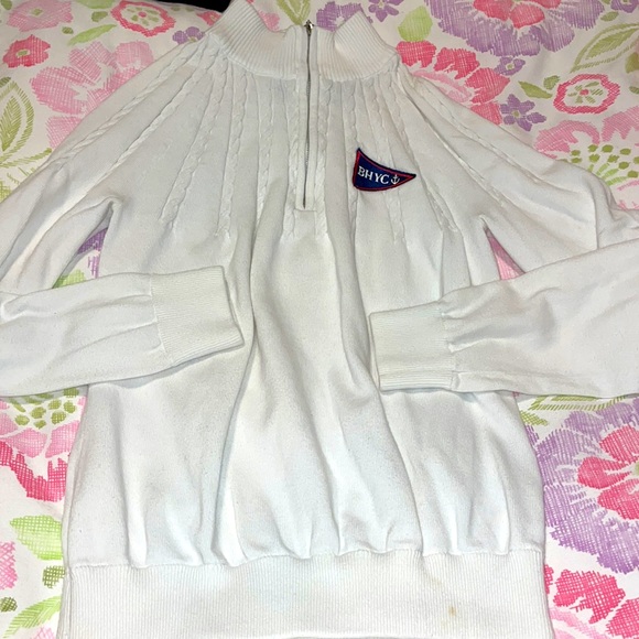 Kate Lord | Sweaters | Kate Lord White 4 Zip Sweater | Poshmark